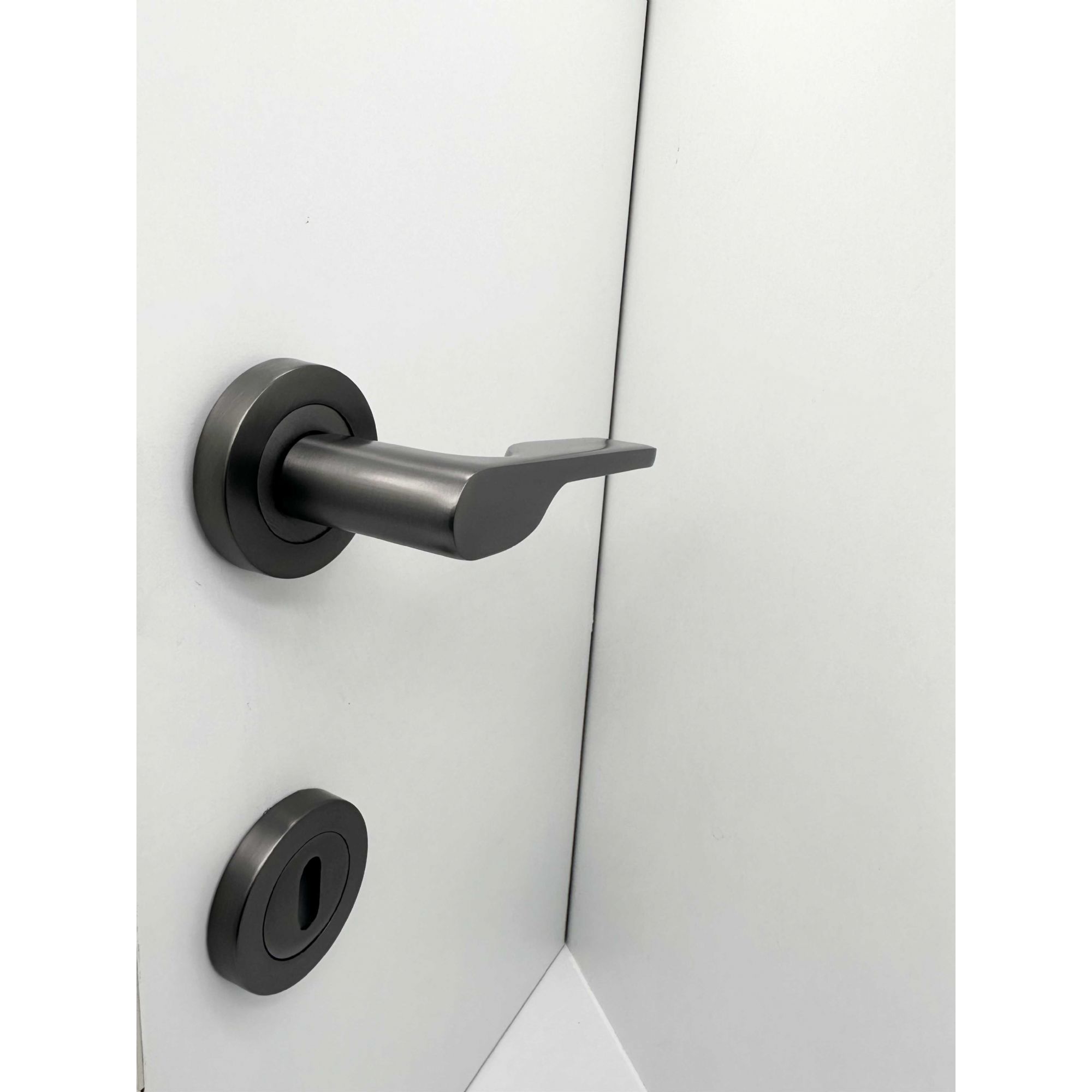Özen Handles Petra Mat Skoç Füme Rozetli Oda Kapı Kolu 1 Takım ...