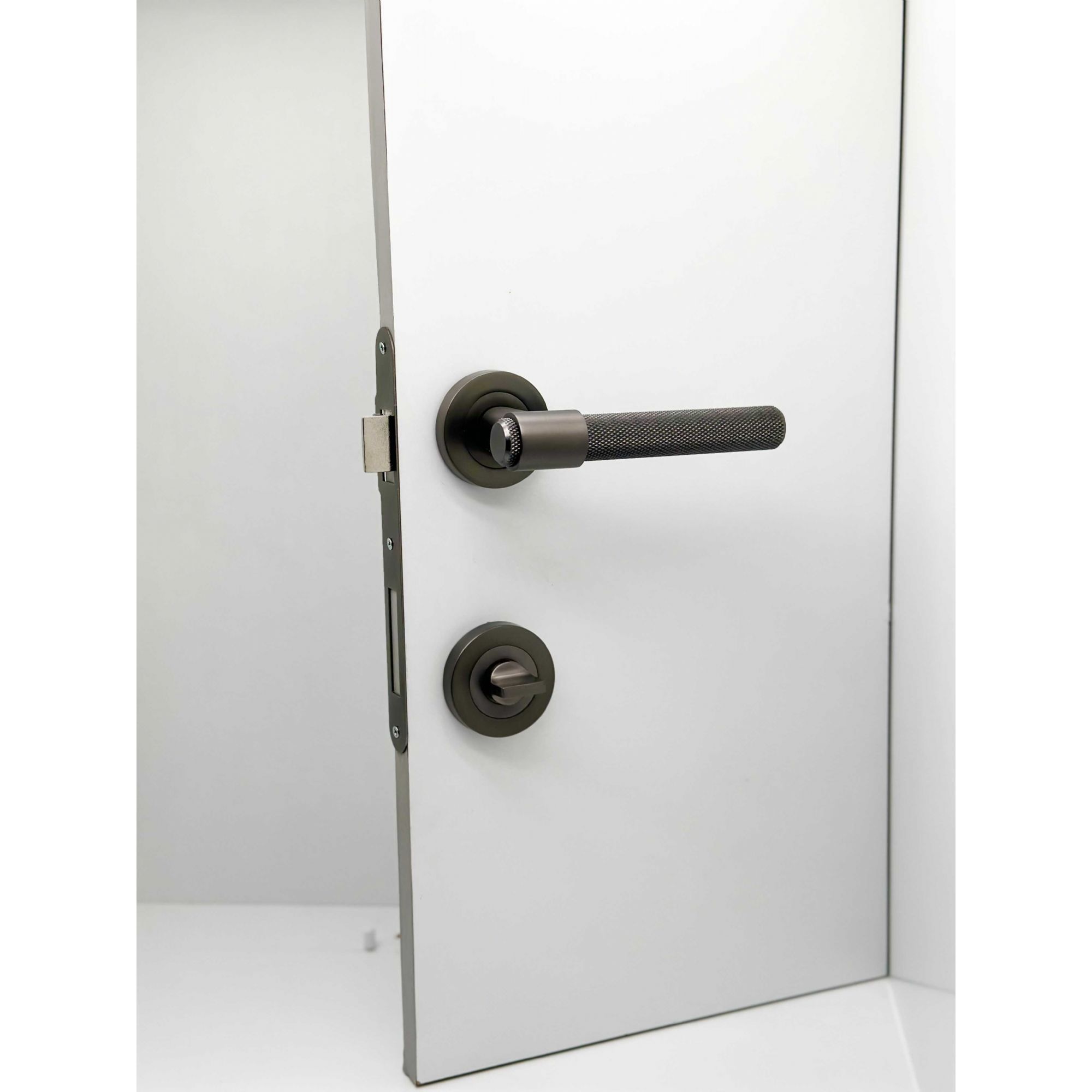 Özen Handles ZK62 Punch Mat Skoç Füme Rozetli Wc Banyo Kapı Kolu 1 ...