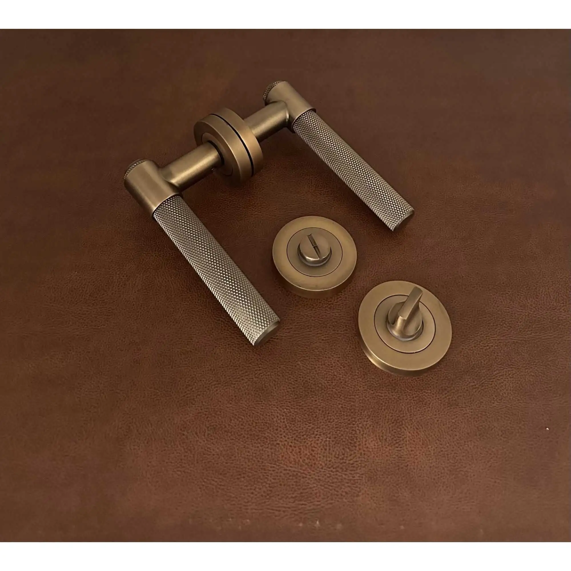 Özen Handles ZK62 Mat Antik Sarı Wc Banyo Kapı Kolu |Koldoor - koldoor.com