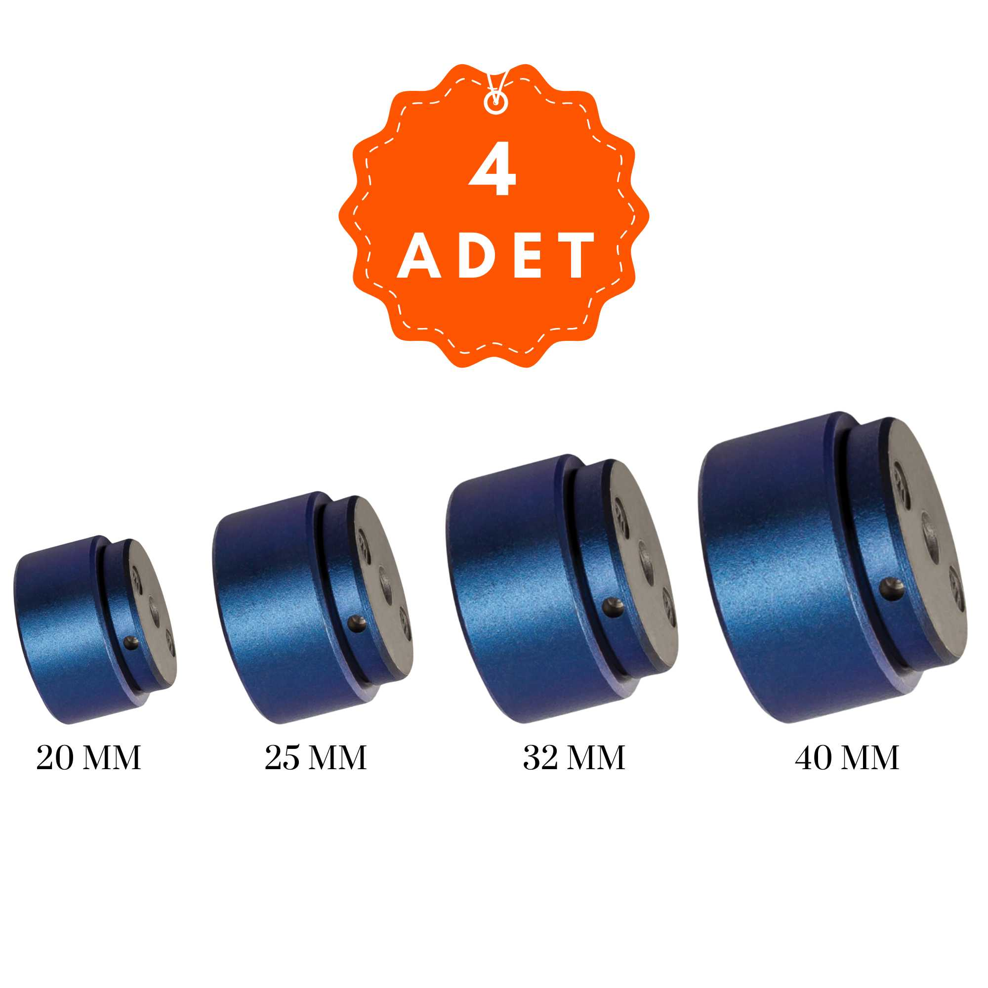 Candan Pprc Boru Lokması Plastik Kaynak Paftası 40 mm 32 mm 25 mm 20 mm - koldoor.com