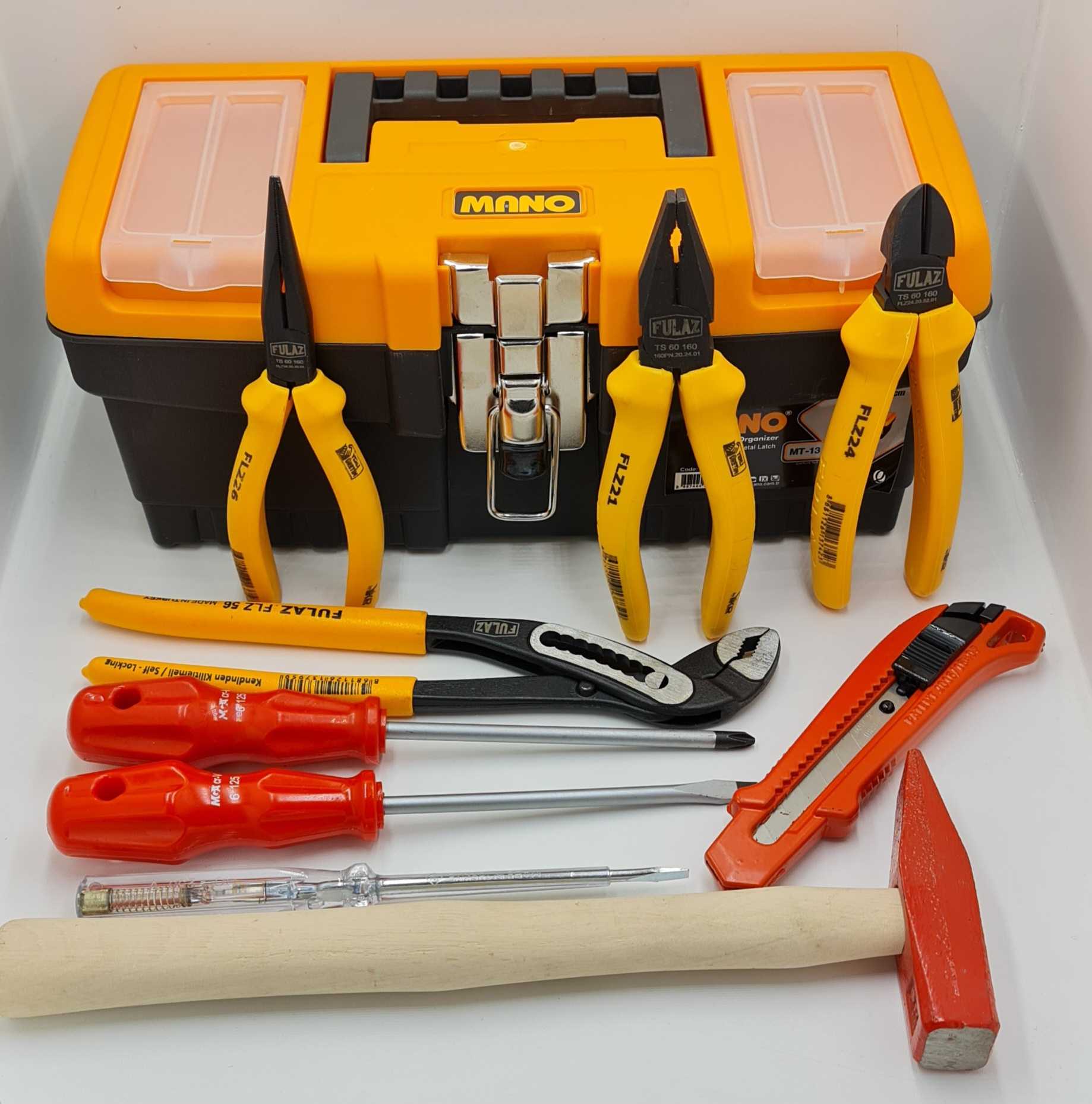 Mano Takım Çanta Seti Fort Pense Yan Keski Kombine Pense Tornavida ...