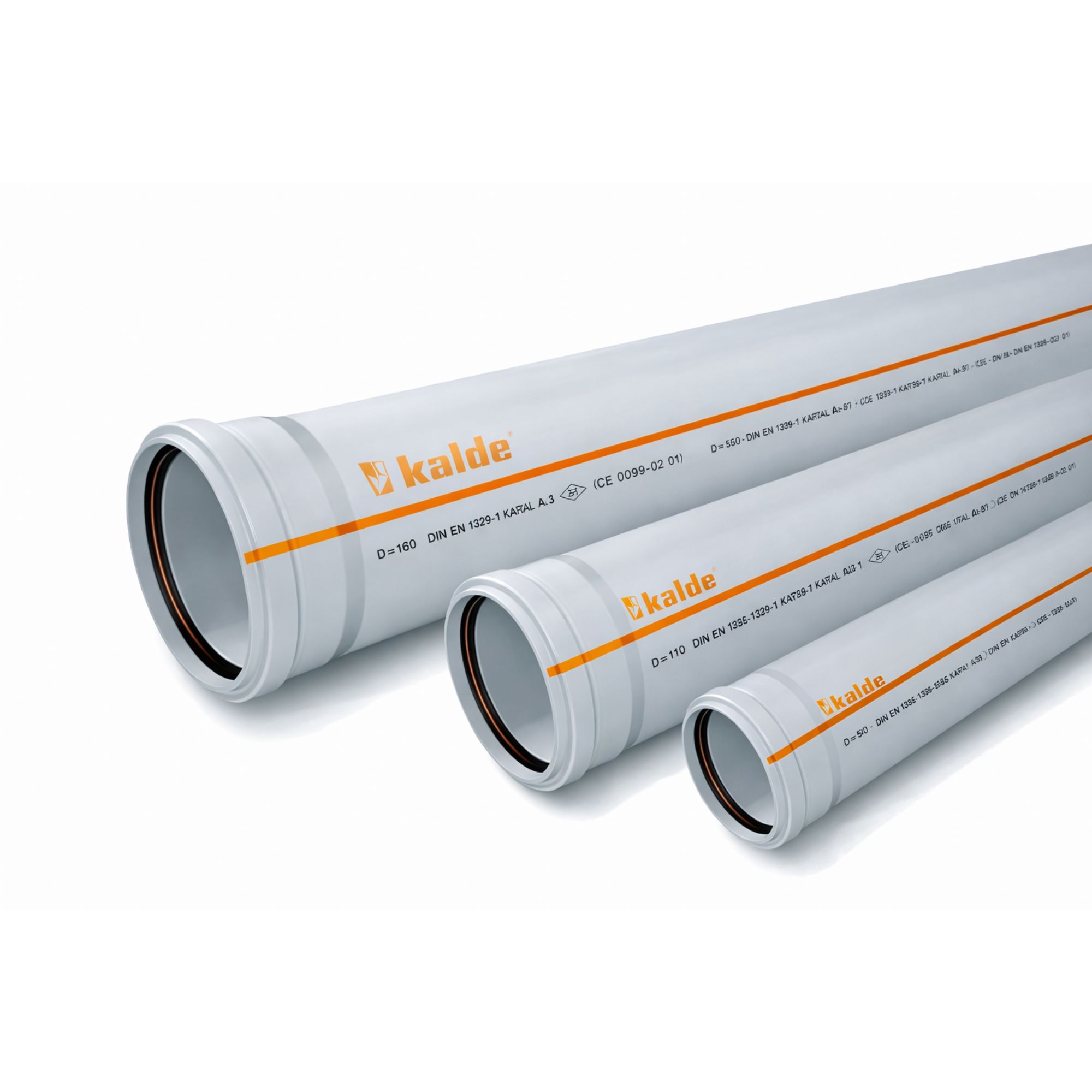 Kalde Pimaş PVC-U B Tipi Boru Ø50x1000 | Atık Su - koldoor.com