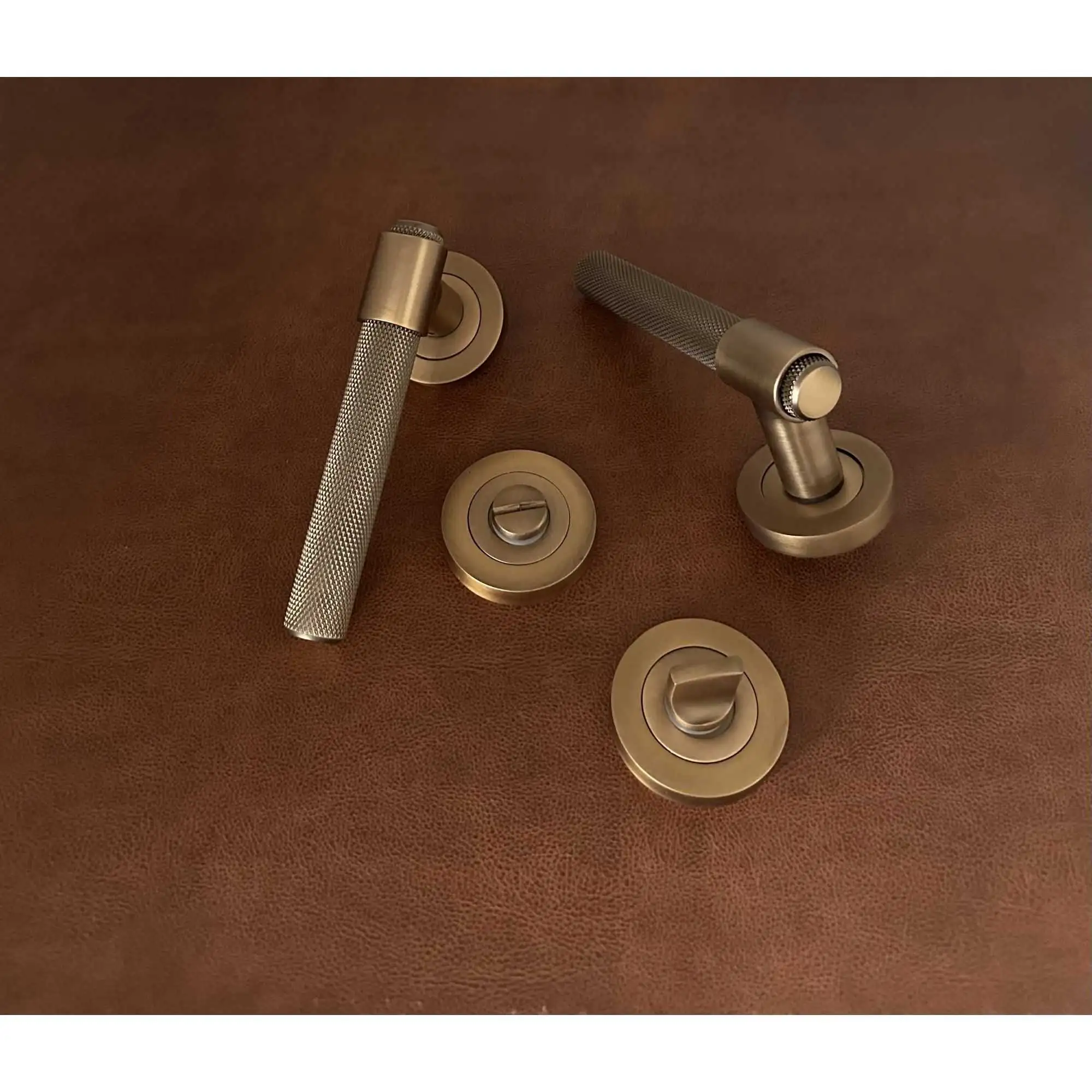 Özen Handles ZK62 Mat Antik Sarı Wc Banyo Kapı Kolu |Koldoor - koldoor.com