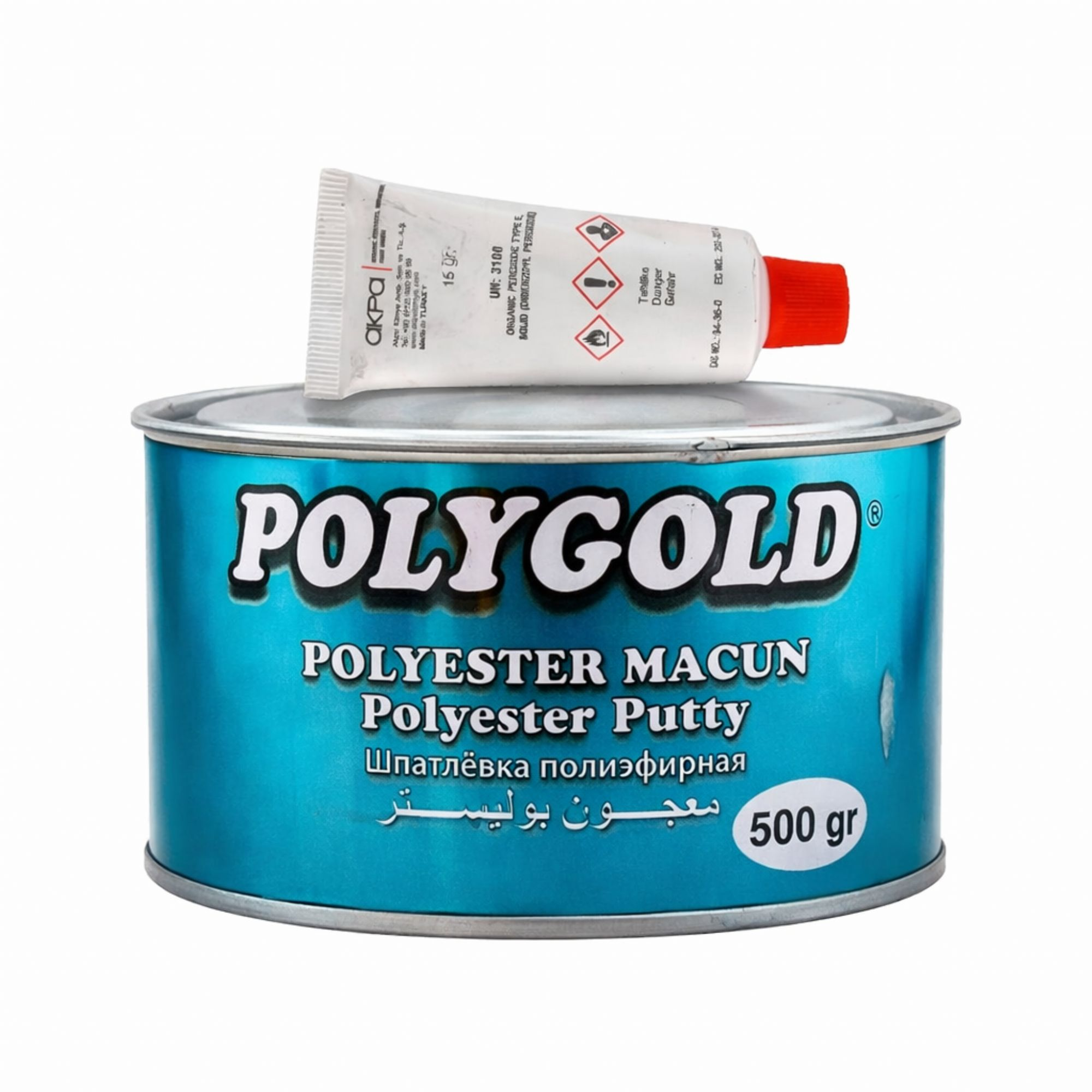 PolyGold Polyester Çelik Macun Extra Soft 500 Gr | Koldoor - koldoor.com